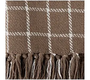 DESIGN IMPORTS Checked Plaid Throw