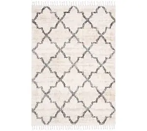 SAFAVIEH Berber Fringe 627 Collection Shag 9' X 12' Rug - One-color