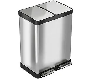 ITOUCHLESS Softstep 16-gallon Dual-compartment Trash Can - One-color