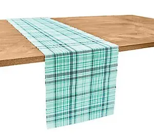 VALERIE PARR HILL 13' X 72' Mckinley Plaid Table Runner Valeri E - One-color