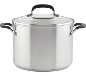 KITCHENAID 8-qt Stainless Steel Stockpot With L D - Silver