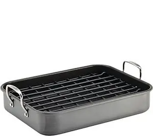 RACHAEL RAY Nonstick Roaster W/ Dual-height Rac - One-color