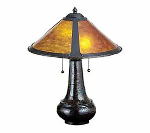 MEYDA Tiffany Style 21'h Onion Mica Lamp - One-color