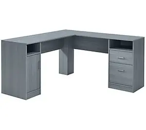 TECHNI MOBILI Functional L-shaped Computer Desk With Storage - One-color