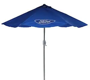 NORTHLIGHT 9' Ford Umbrella With Hand Crank And Tilt Blue - One-color