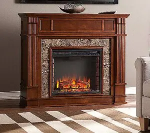 QVC Harper Electric Media Fireplace