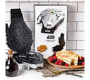 UNCANNY BRANDS Star Wars Deluxe Millennium Falcon Waffle Maker