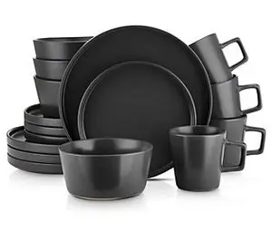 STONE + LAIN Celina 16-piece Stoneware Round Di Nnerware Set - One-color