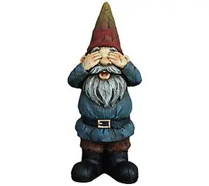 SANTA'S WORKSHOP Resin 'see No Evil' Gnome By - One-color