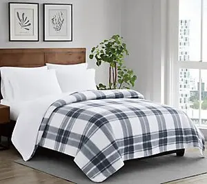 CANNON Cozy Teddy Plaid Twin/twin Xl Blanket - One-color