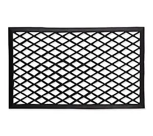 DESIGN IMPORTS Diamond Lattice Rubber Doormat - One-color