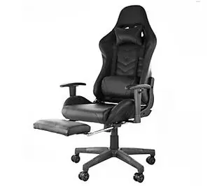 GAMEFITZ Gaming Chair With Footrest
