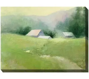 WEST OF THE WIND Outdoor Canvas Art Field Of Gr Een 40' X 30 - One-color