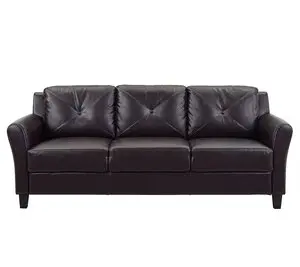 LIFESTYLE SOLUTIONS Taryn Sofa In Faux Leather - One-color