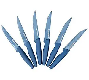 GRANITESTONE 6-piece Serrated Steak Knife Set - One-color