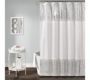 LUSH DECOR Shimmer Sequins 72' X 70' Shower Curtain Lus Decor - One-color