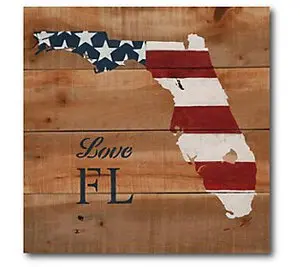 COURTSIDE MARKET Love Florida 16' X 16' Canvas - One-color