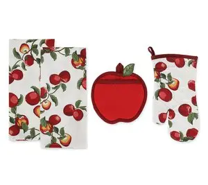 DESIGN IMPORTS Apple Orchard Kitchen Set Of 4 - One-color
