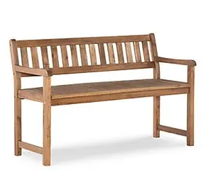 LINON Home Indoor/outdoor Sutton Teak Bench - One-color