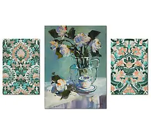 COURTSIDE MARKET Teal Dining 3-piece Canvas Set - One-color