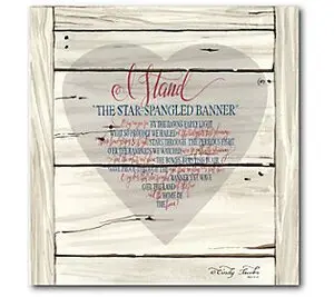 COURTSIDE MARKET Star-spangled Banner 16' X 16' Canvas - One-color
