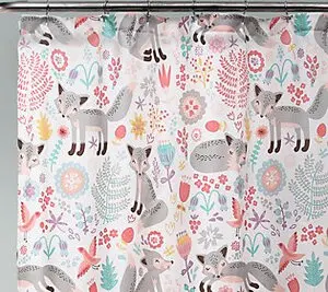 LUSH DECOR Pixie Fox 72' X 72' Shower Curtain Lush Deco