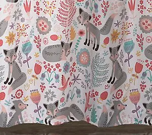 LUSH DECOR Pixie Fox 72' X 72' Shower Curtain Lush Deco