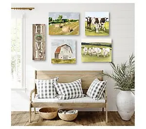 COURTSIDE MARKET Spring Farm 5-piece Canvas Set