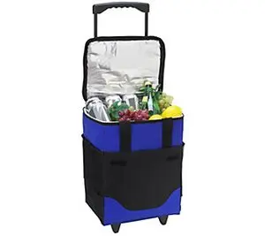 PICNIC AT ASCOT 32-can Collapsible Rolling Cool Er - One-color