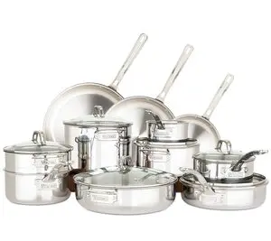 VIKING 3-ply 17-piece Stainless Steel Cookware Et - Silver
