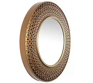 INFINITY Instruments Bolly 15.75' Goldtone Copp Er Wall Mirror