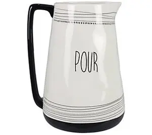 YOUNG'S INC. Black & White Water Pitcher - One-color