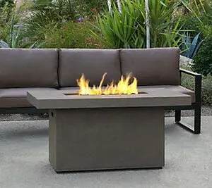 REAL FLAME Ventura Rectangle Gas Fire Table