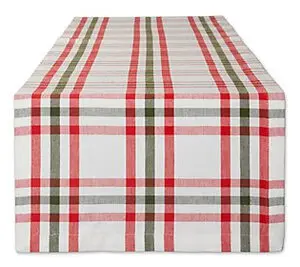 DESIGN IMPORTS 14' X 72' Nutcracker Plaid Table Runner - One-color