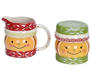 TEMP-TATIONS Seasonal Character Cream And Sugar Set - One-color