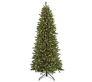 PULEO INTERNATIONAL 7.5' Pre-lit Slim Franklin Ir Tree - One-color
