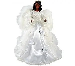 SANTA'S WORKSHOP 16' Wedding Dress Angel Tree Topper Santa's Orkshop - One-color