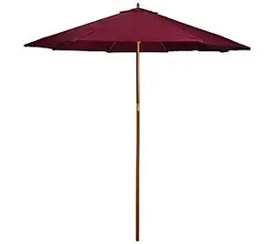 NORTHLIGHT 9' Outdoor Patio Market Umbrella Wit H Wood Pole - One-color