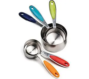 RSVP Set Of 5 Color Handles Measuring Cups - One-color