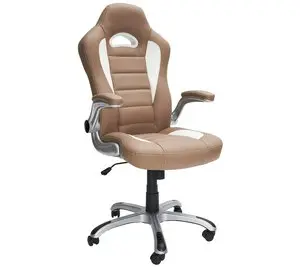 TECHNI MOBILI High Back Executive Office Chair / Flip-up Arms - One-color