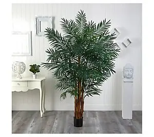 NEARLY NATURAL 7' Areca Palm Artificial Tree By