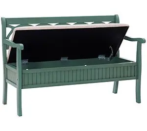 POWELL Dudgeon Storage Bench With Cushion