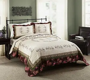 MODERN HEIRLOOM Brooke Full/queen Quilt Set 3 Piece - One-color