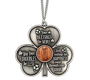 AMERICAN COIN TREASURES Shamrock Irish Penny House Blessing - One-color