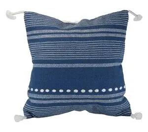 FORESIDE HOME & GARDEN Striped Hand Woven 20x20 Pillow - One-color