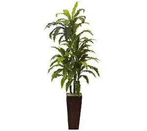 NEARLY NATURAL Margarintum W/bamboo Planter - One-color