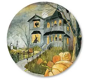 COURTSIDE MARKET Haunted Patch 15x15 Circular P Anel - One-color