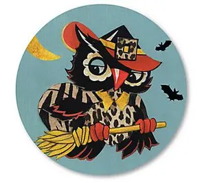 COURTSIDE MARKET Trick Or Treat 12x12 Circular Panel - One-color