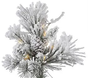 VICKERMAN 3.5' X 35' Flocked Alberta Tree By