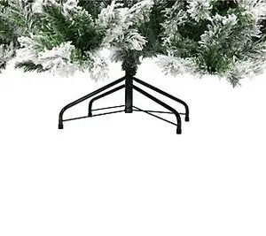 NORTHLIGHT 7' Flocked Angel Pine Artificial Chr Istmas Tree